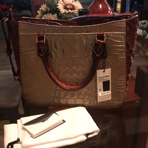 Brahmin | Bags | Brahmin Rose Gold Provence Genuine Leather Purse ...